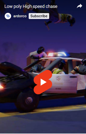 [Rendered Video] Low poly High speed chase* – ardor*